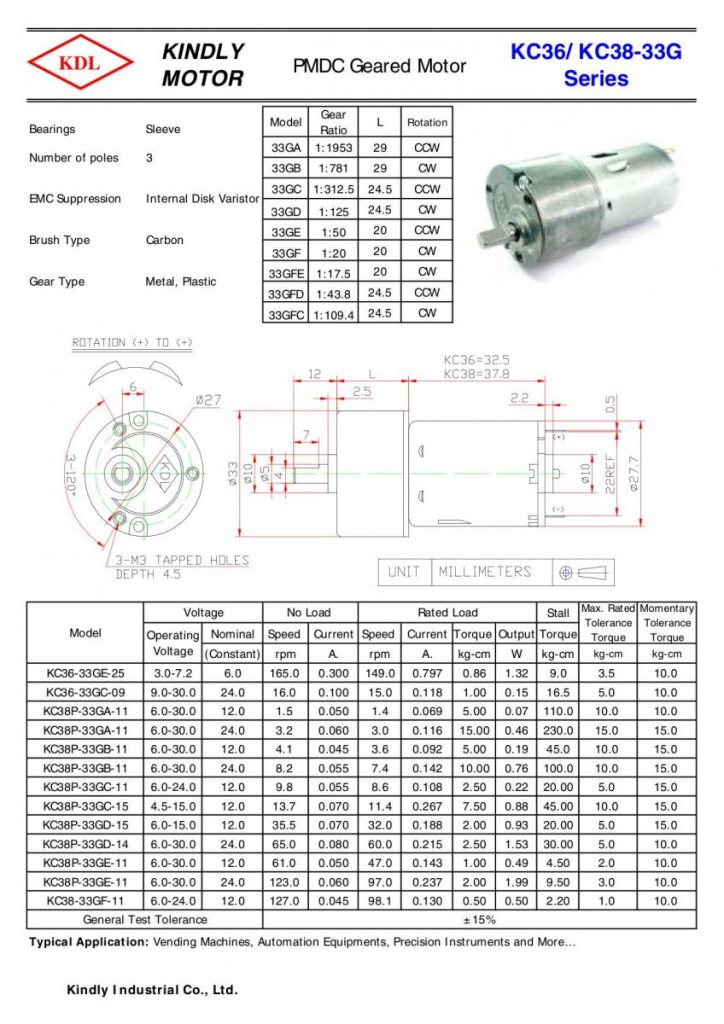 KC36/KC38-33G – 建誼實業有限公司